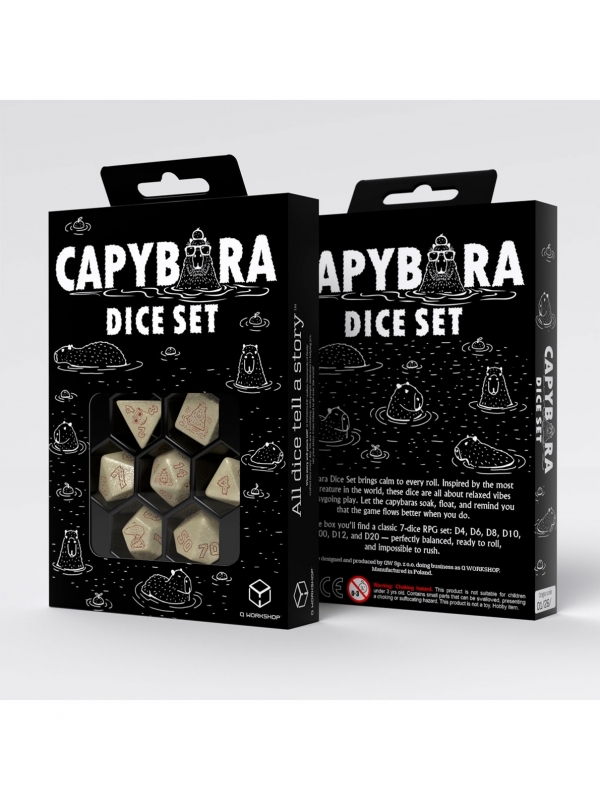 Set de Dados D4 Capybara: Sleepie - Q Workshop . Distribuidor España.