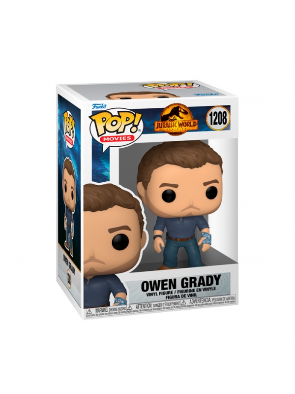 Funko Pop JW3 - Owen Grady Jurassic Park. Distribuidor España.