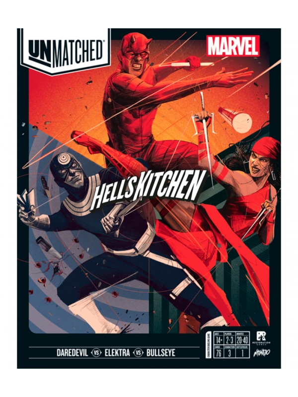 Unmatched Hell's Kitchen Marvel en inglés. Distribuidor España.