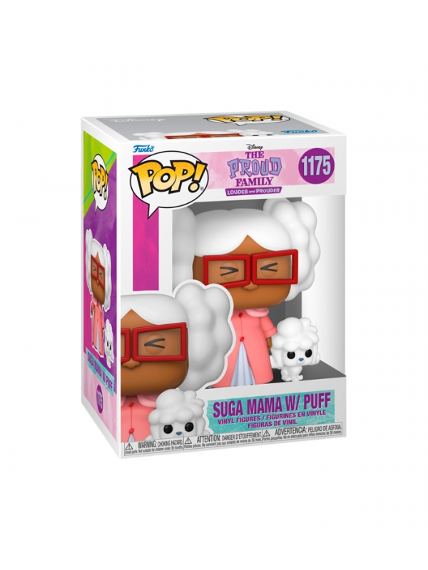 Funko POP!Proud Family - Suga Mama w/dog Disney. Distribuidor España.