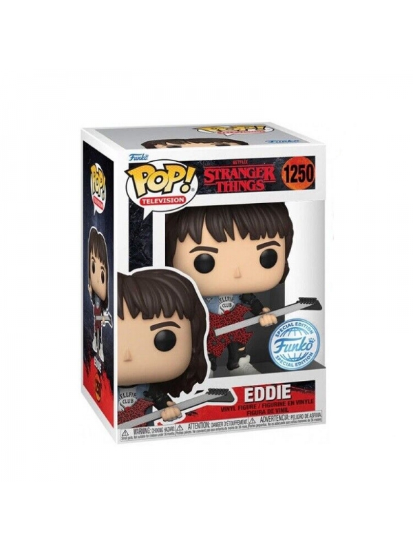 Funko POP! Vinyl (exc) Eddie w/Guitar S4 - Stranger Things ...