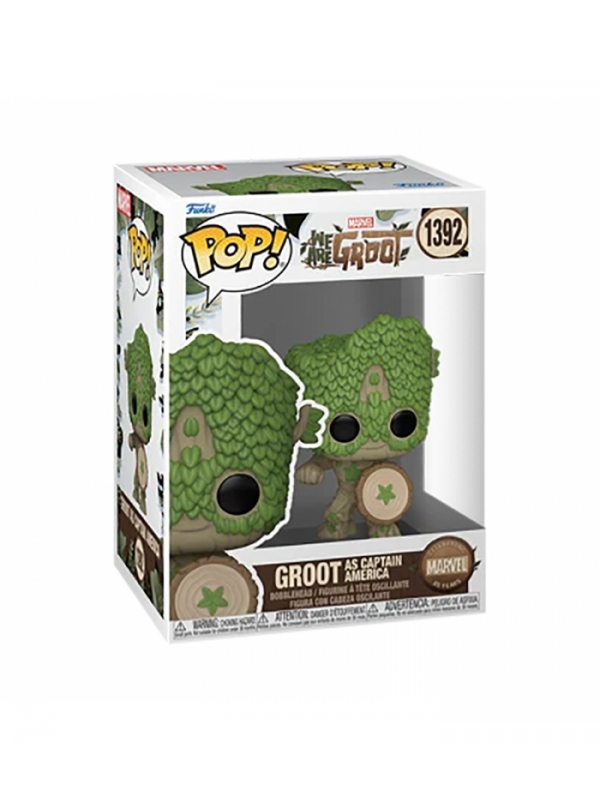 Funko Pop! Vinyl Groot As Captain America - We Are Groot - Marvel ...