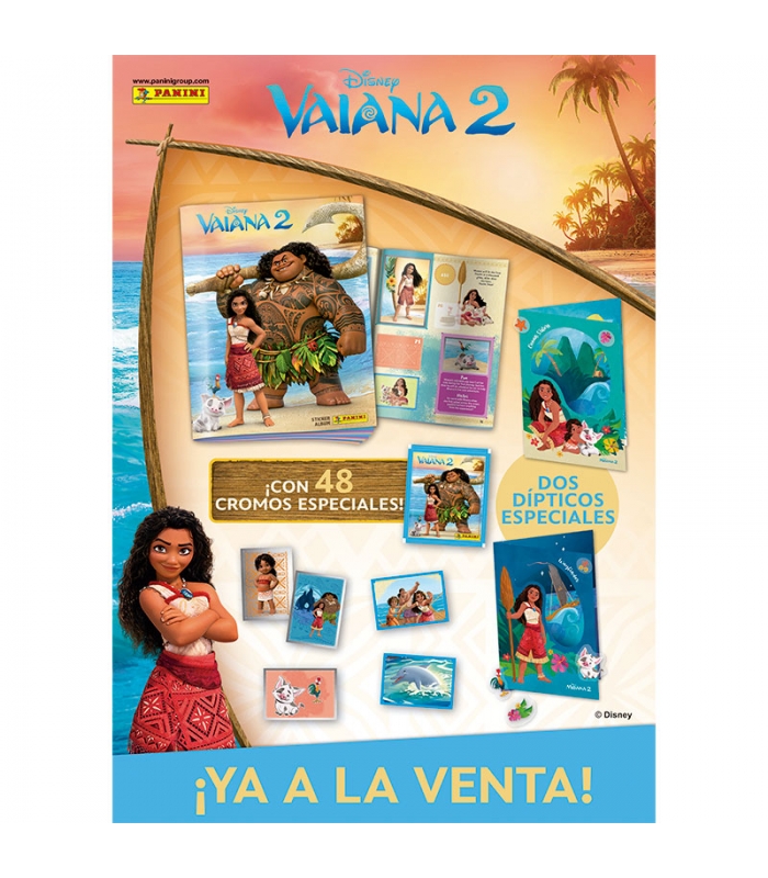 Cartón Starter Pack (Álbum + 4 sobres ) Vaiana 2 de Panini Cromos ...