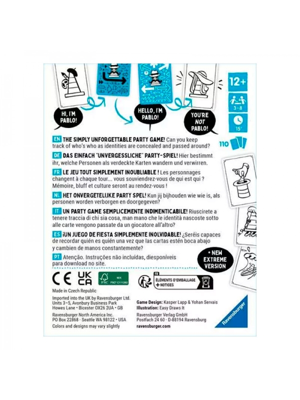 That's not a hat 3 Juego de mesa Ravensburger. Distribuidor España