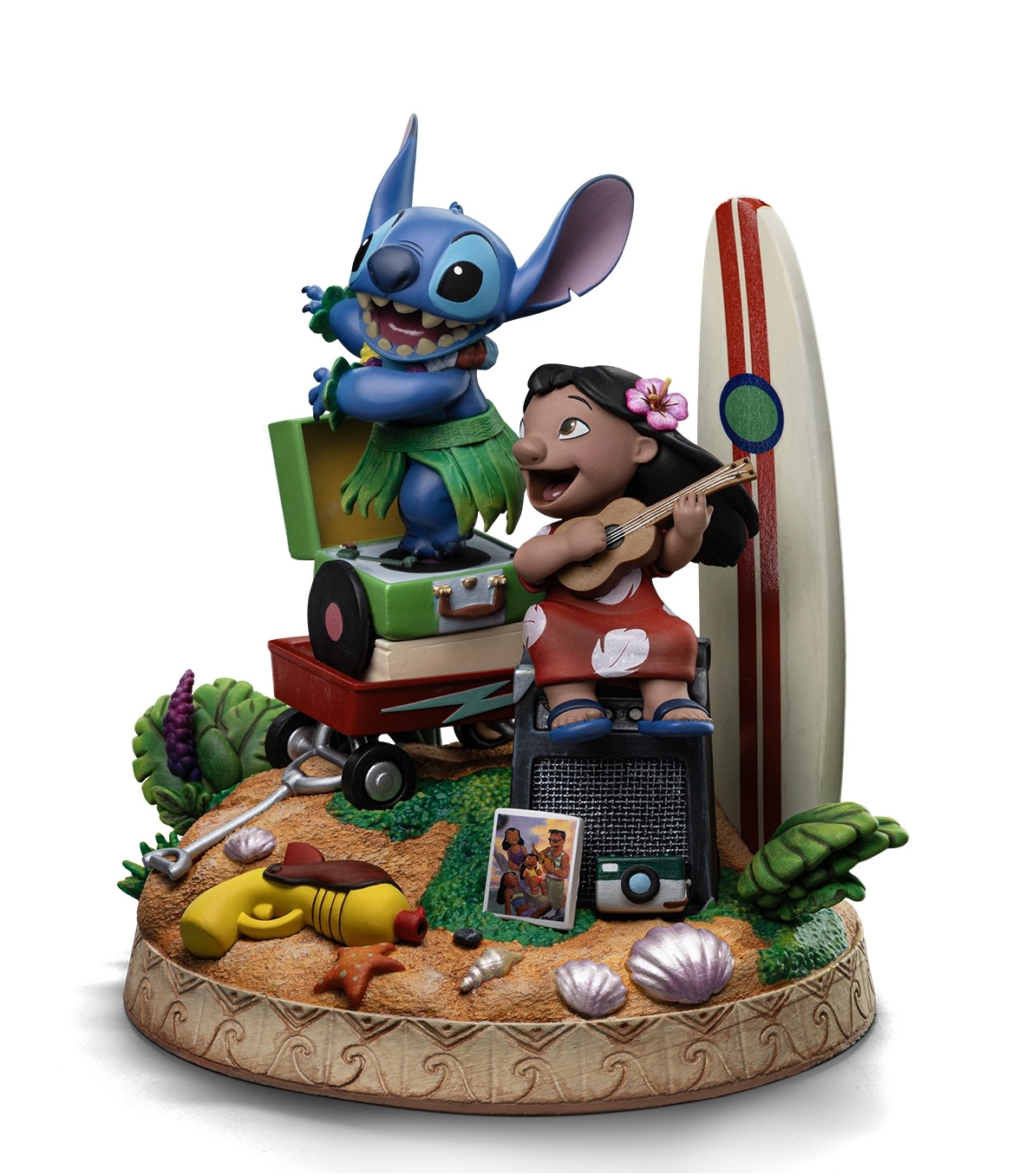 Figuras Lilo and Stitch Deluxe (20 cm) de Iron Studios. Distribuidor.