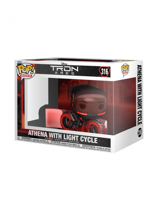 Funko POP! Ride Athena With Light Cycle Tron: Ares - Disney ...